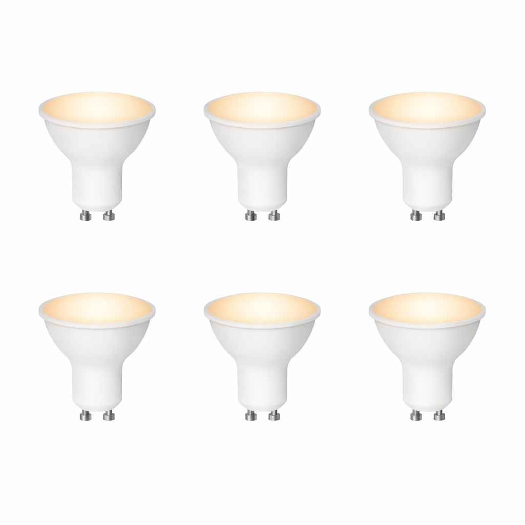 6 pak smart WiFi LED pære 5W (GU10) | Smart styring af lys